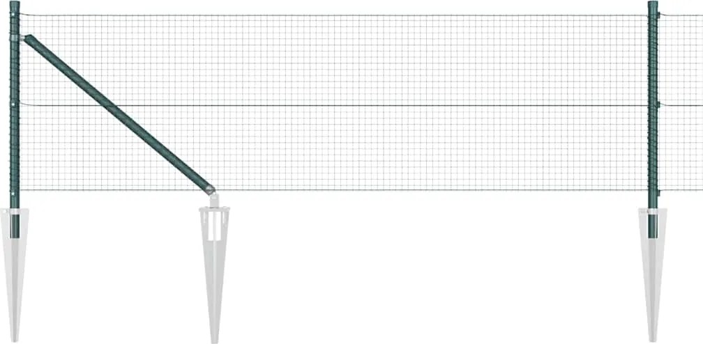 Svařované drátěné ploty s hroty 50 x 0,4 m Ocel potažená PVC 3352101