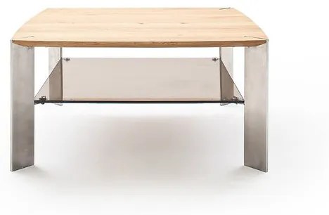 Konferenční stolek Harla - 50x41x50 (dub, hnědá, masiv)