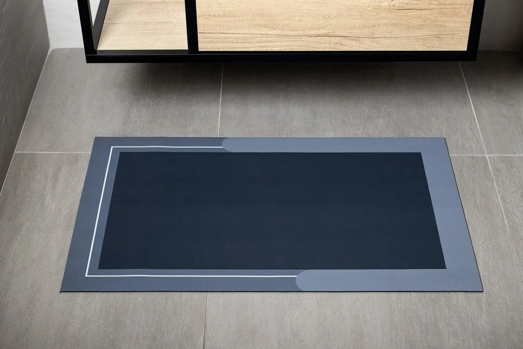 Aqualine Aqualine, Koupelnová předložka 60x120cm, absorpční, modrá, PCD012V