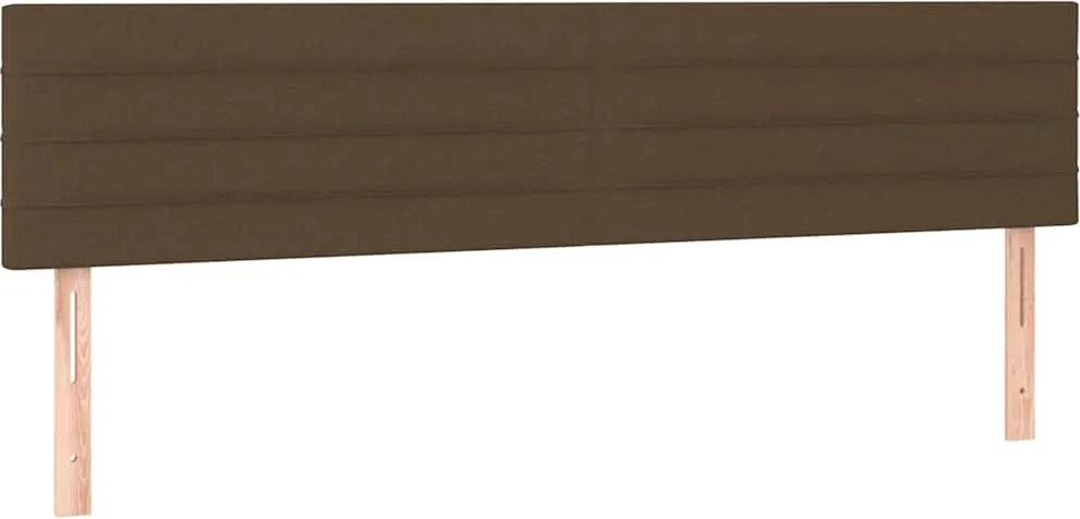 Box spring postel s matrací tmavě hnědá 120x190 cm textil 3269940