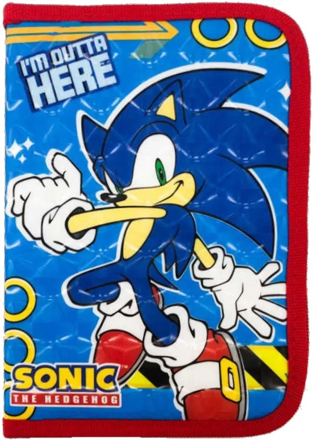 Školní penál Ježek Sonic - nevybavený, ale stylový