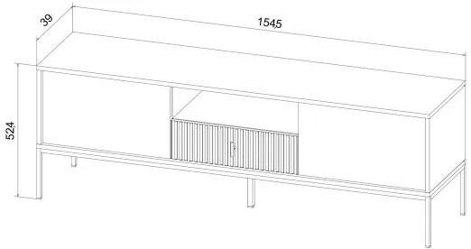 Televizní stolek SUE béžová/kašmír