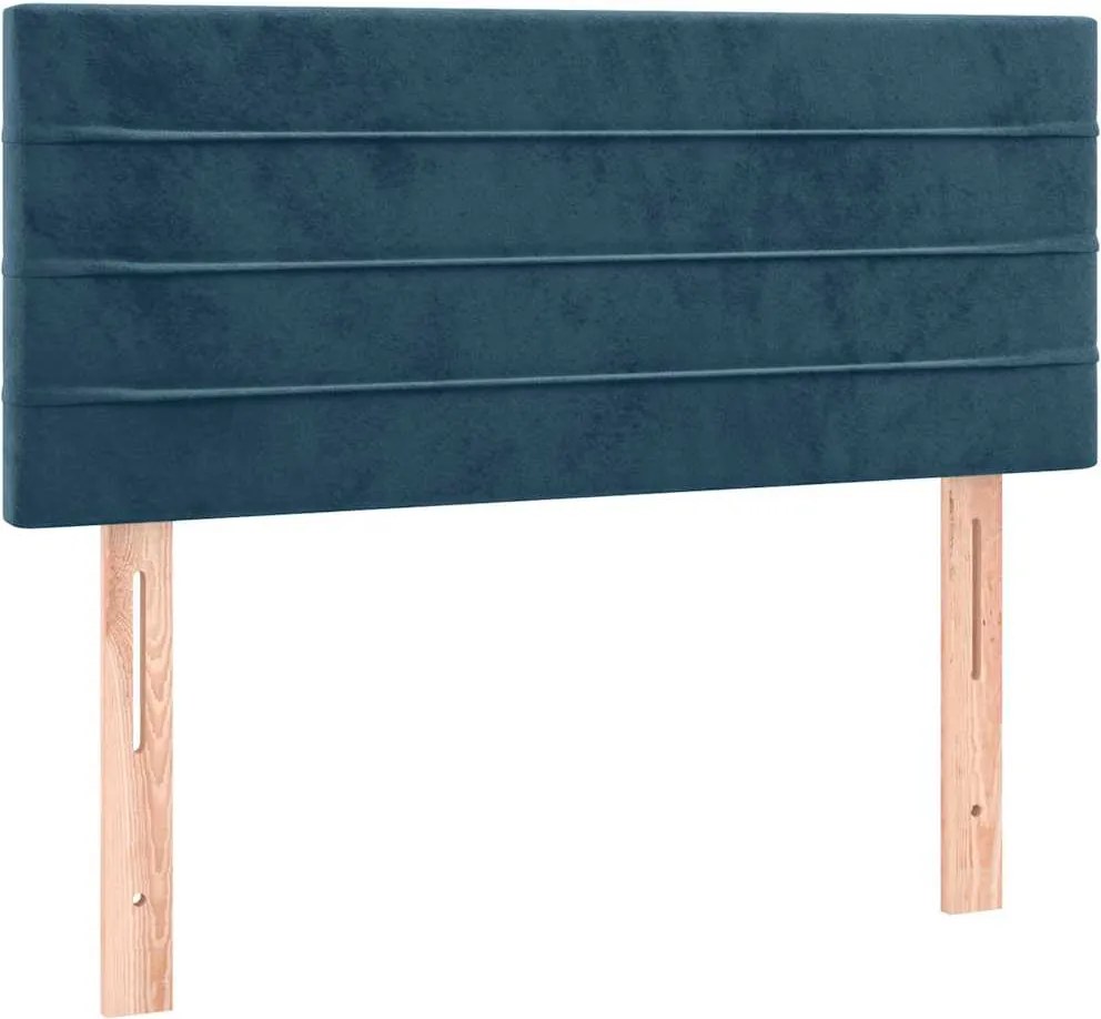 Box spring postel s matrací tmavě modrá 120x190 cm samet 3269847