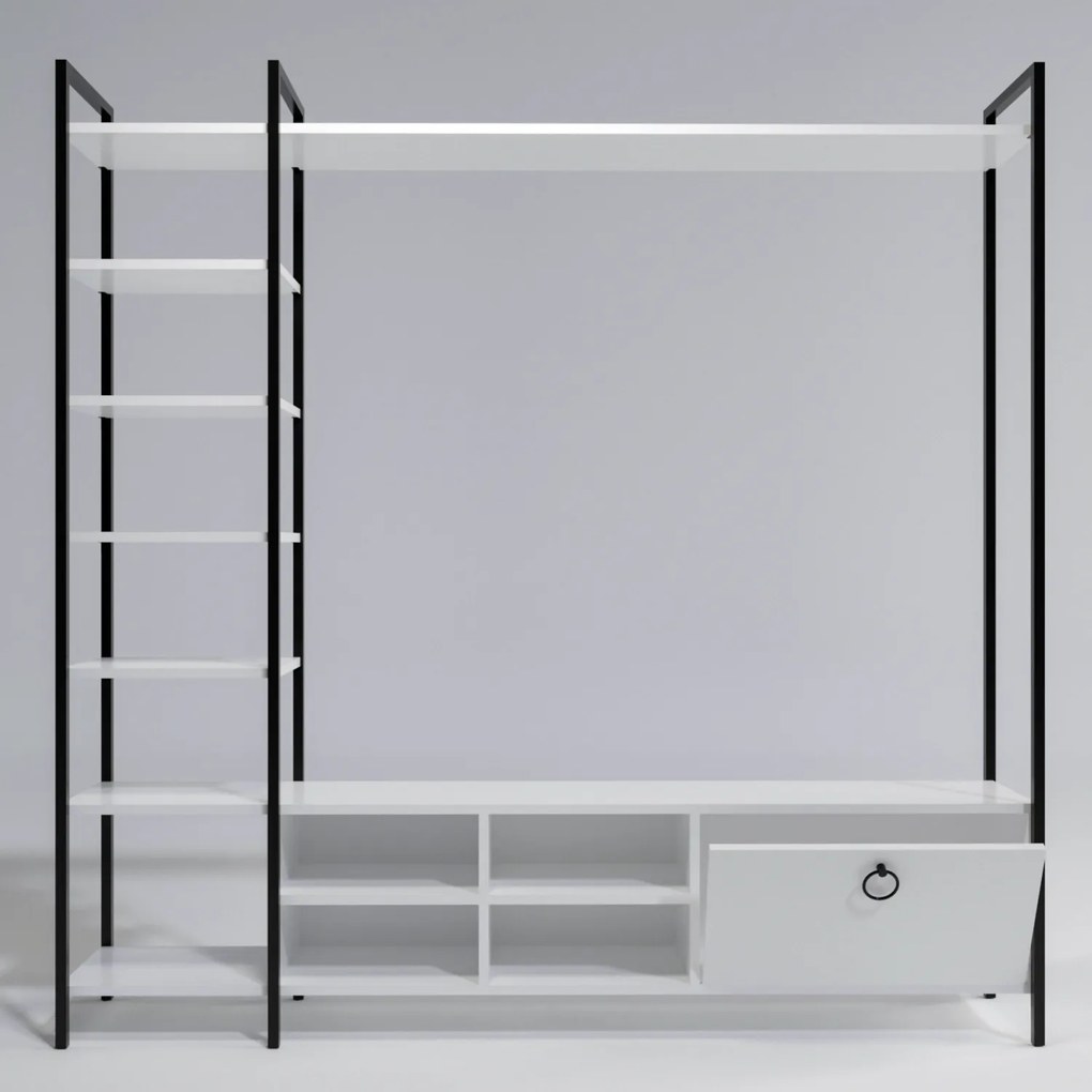 Kalune design Obývací stěna MAT bílá 285LCV1138