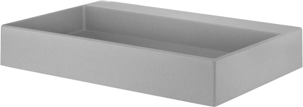 Deante Deskové umyvadlo Correo 60 cm granit - CQR SU6S, šedé metalic