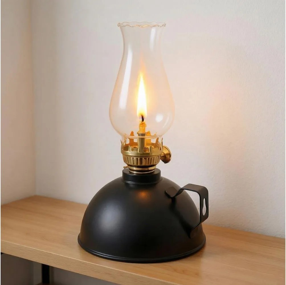 Brilagi - Petrolejová lampa MERLIN černá