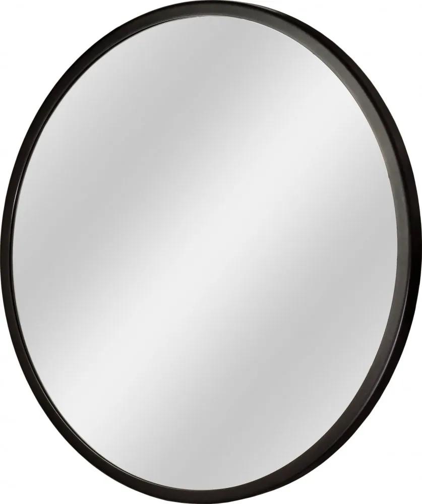 Olsen Spa Zrcadlo bez osvětlení HALLE BLACK Průměr - 60 cm, Rozměr B - 0.9 cm OLNZHAL609B