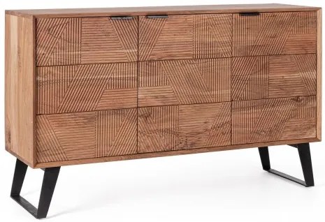 BIZZOTTO Příborník ISAR 130 cm hnědý
