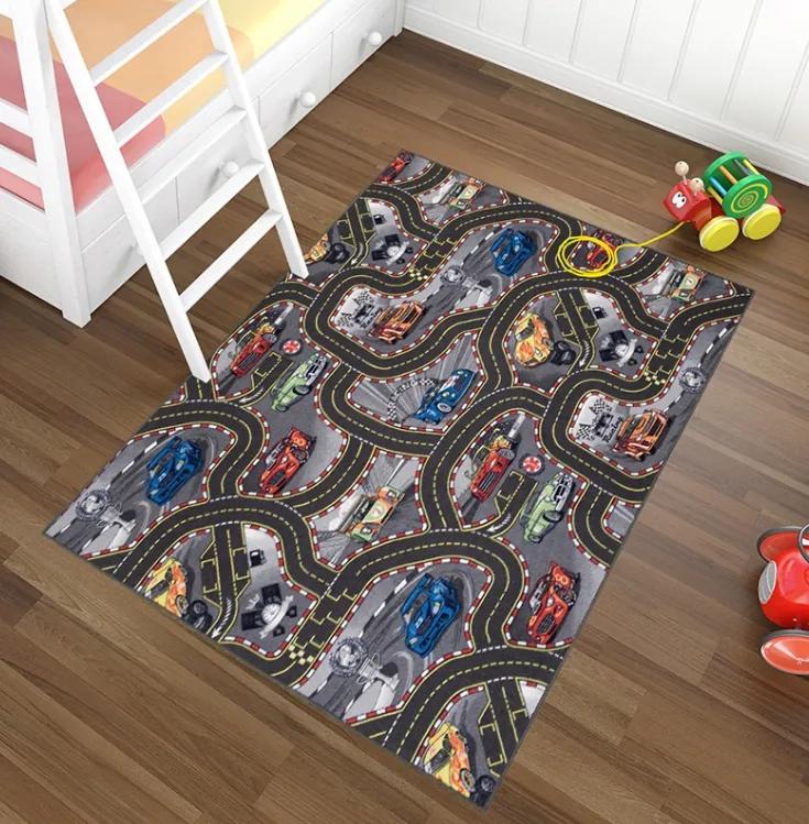 Chemex Dětský koberec s motivem Disney Cars , různé rozměry, 2 barvy Barva: Šedá, Rozměr: 200x300cm