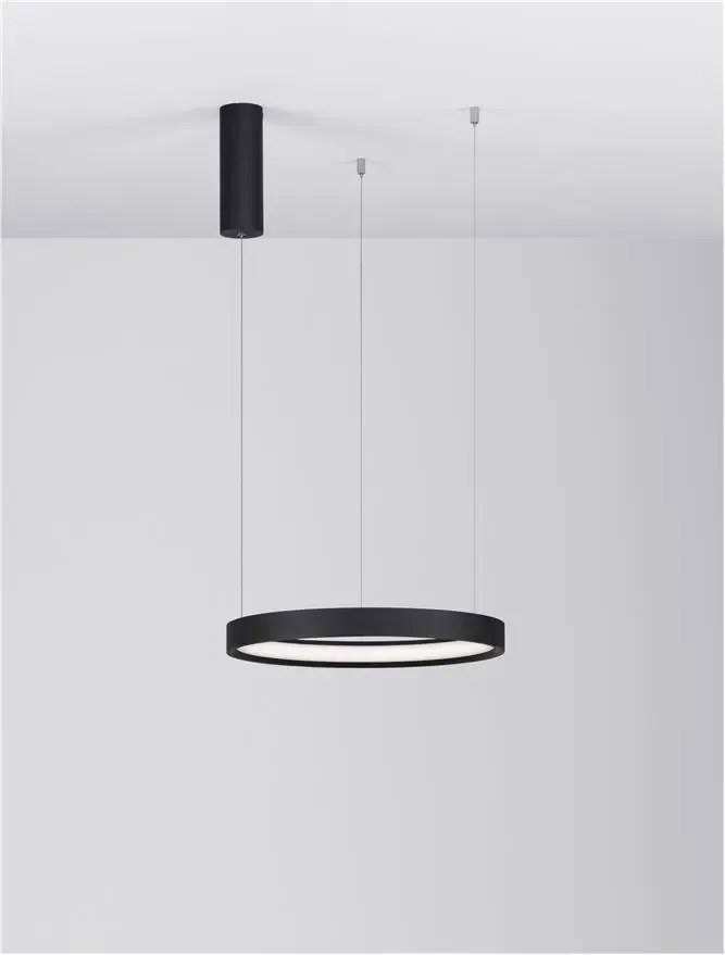 LED lustr Perrine 40 černé