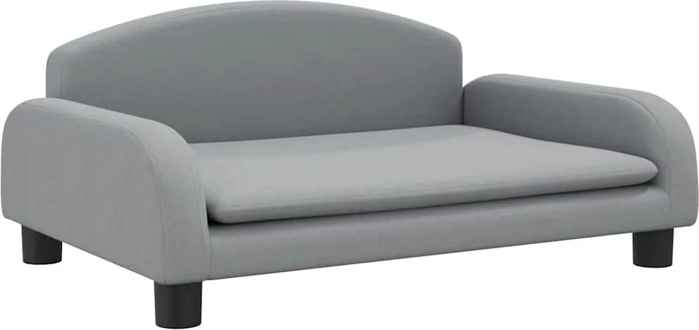 Dětská pohovka světle šedá 70 x 45 x 30 cm textil 3196358