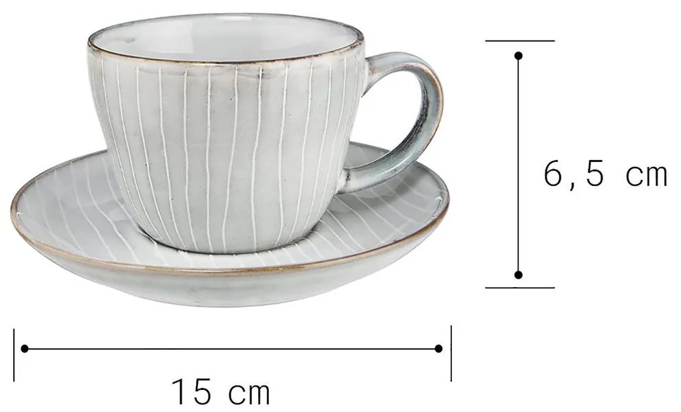 HENLEY Šálek na kávu s podšálkem 270 ml