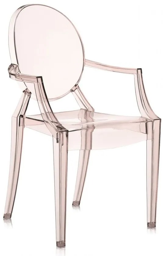 Kartell - Židle Louis Ghost, oranžová