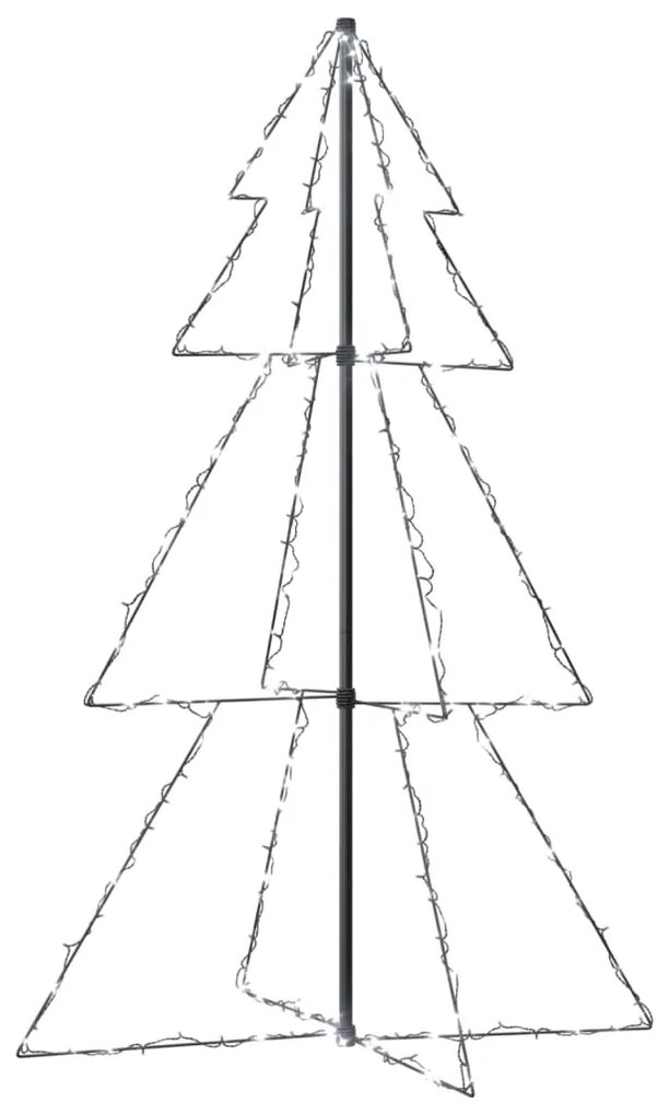 328574 vidaXL Vánoční stromek kužel 200 LED diod dovnitř i ven 98 x 150 cm