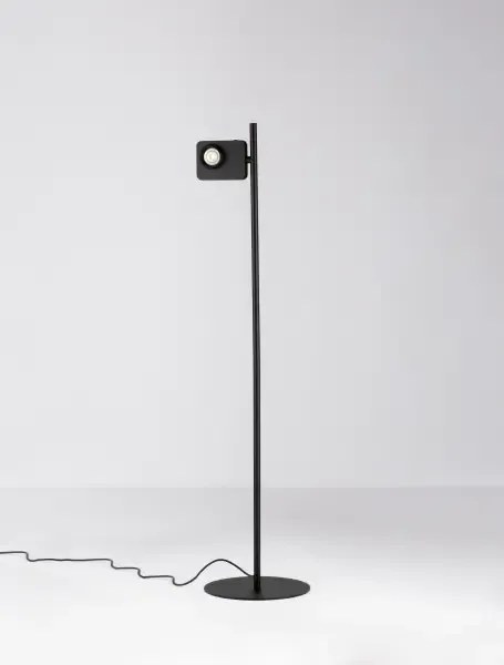 LED stmívatelný černá stojací lampa Kedros