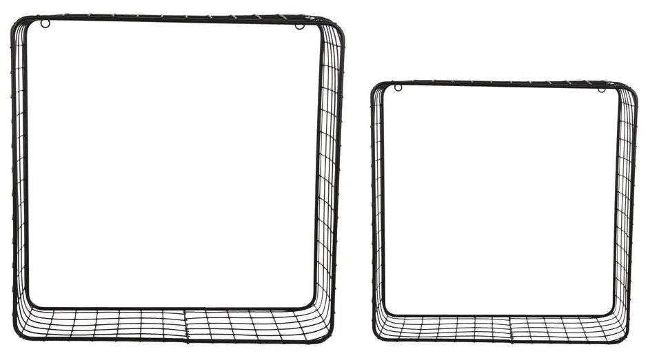 Černé ocelové police v sadě 2 ks 35 cm Reja – PT LIVING