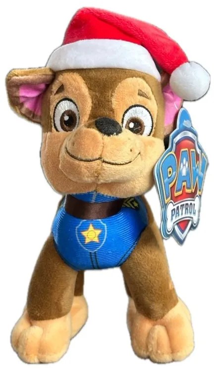 Vánoční Plyšák Chase a Marshall Tlapková Patrola | Paw Patrol 26 cm Chase