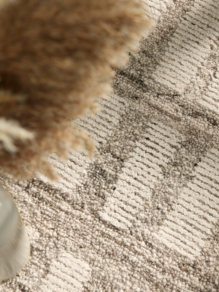 Vikosa, Kusový koberec Vikosa Boho 106278 Natural Cream Brown, 80x150, hnědá, ložnice