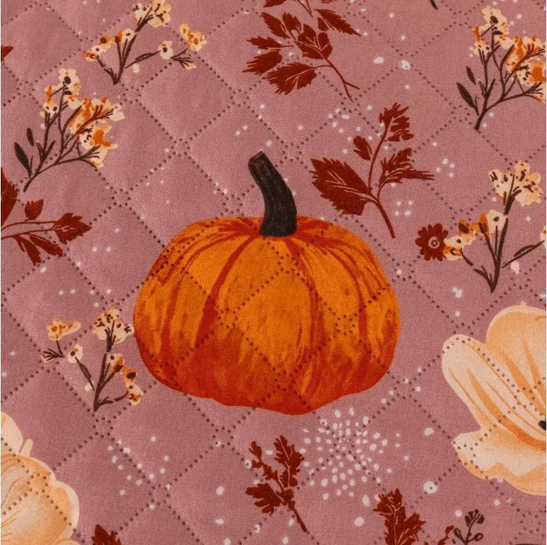 Přehoz na postel PUMPKINS ROSAVIE, starorůžový Rozměr: 170 x 210 cm