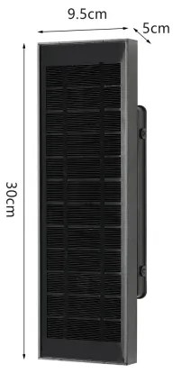 Brilagi - LED Solární nástěnné svítidlo SUN LED/2,5W/3,7V 30 cm 2000 mAh IP44