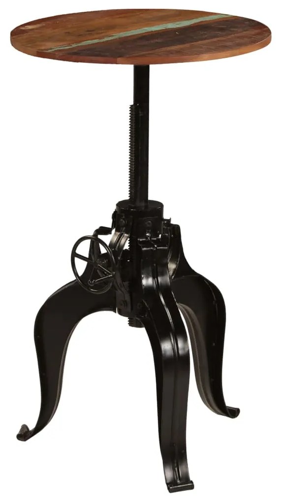 Barový stůl masivní recyklované dřevo 60 x (76–110) cm 245267
