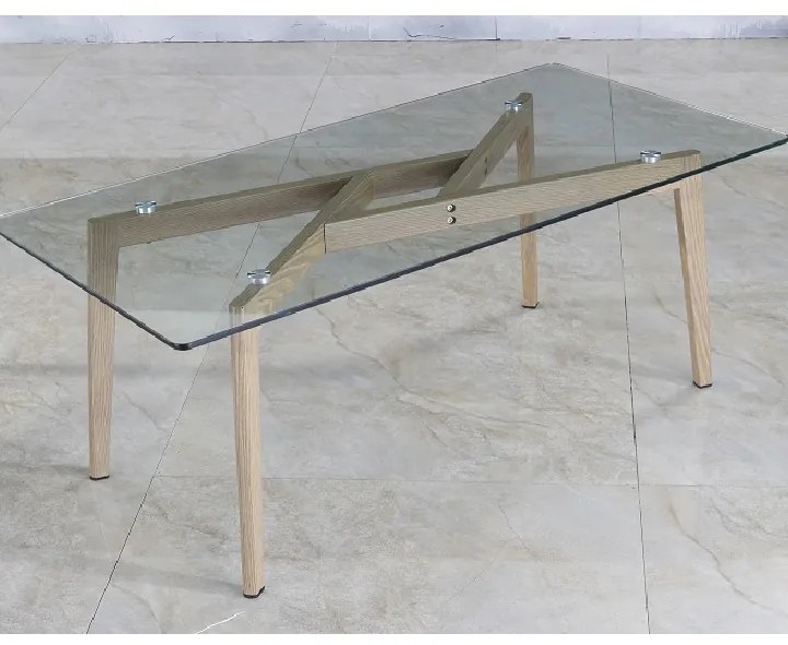 Konferenční stolek 120x47 cm s tvrzeným sklem TK2150