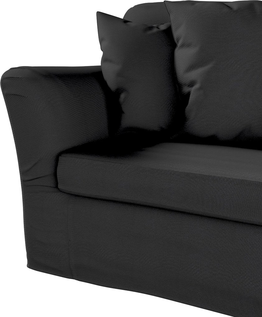 Potah na pohovku IKEA  Tomelilla rozkládací barva černá látka pletený vzor