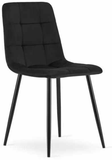 Sametová židle BEOGRAD černá