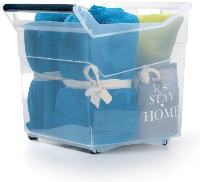 Prosperplast Úložný box, úzký s madlem, systémový NUK, 38x38x38, 44l