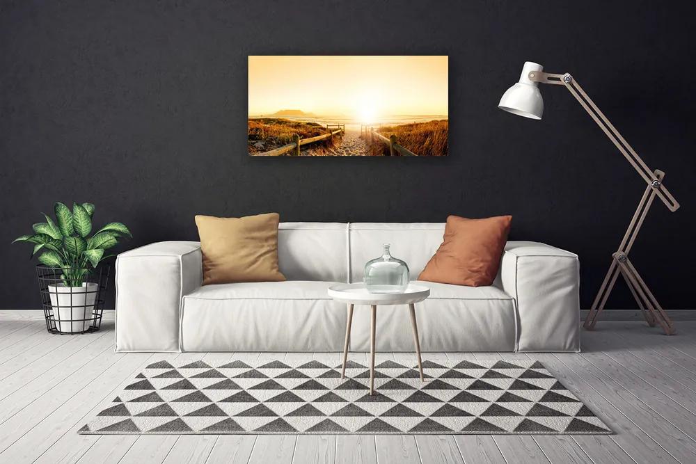 Obraz na plátně Stezka Pláž Moře 125x50 cm