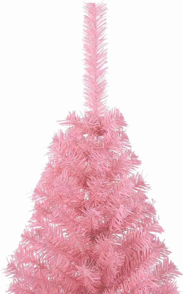 Umělý osvětlený vánoční stromeček Růžová 150 cm PVC 3397059