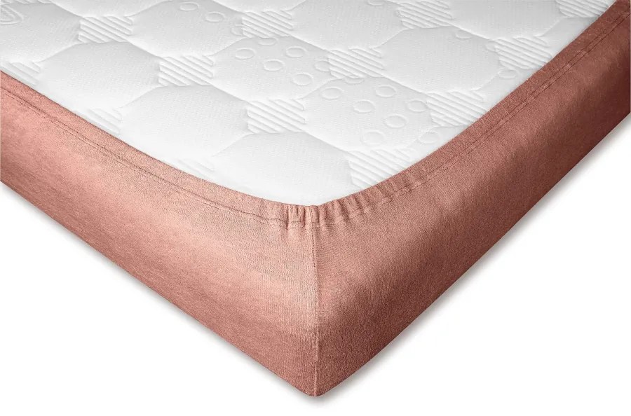 DADKA Froté prostěradlo béžové Rozměr 200x220x20