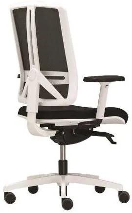 RIM Kancelářská židle FLEXI FX 1104 plast bílý bez područek Hlavová opěrka bez hlavové opěrky GALERIE - Čalounění Rim LÁTKY 1 / BONDAI GALERIE - síťovina RIM SÍŤOVINA / 482, OMEGA, RIB