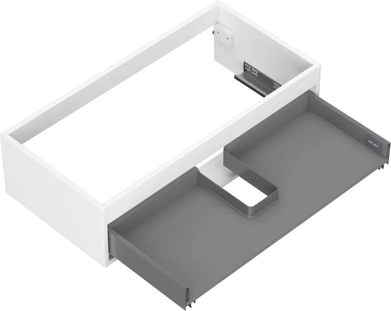 Mexen Box-A, závěsná skříňka 90 cm, 1 zásuvka, bílá matná, 91AX0-0900-235-1-01