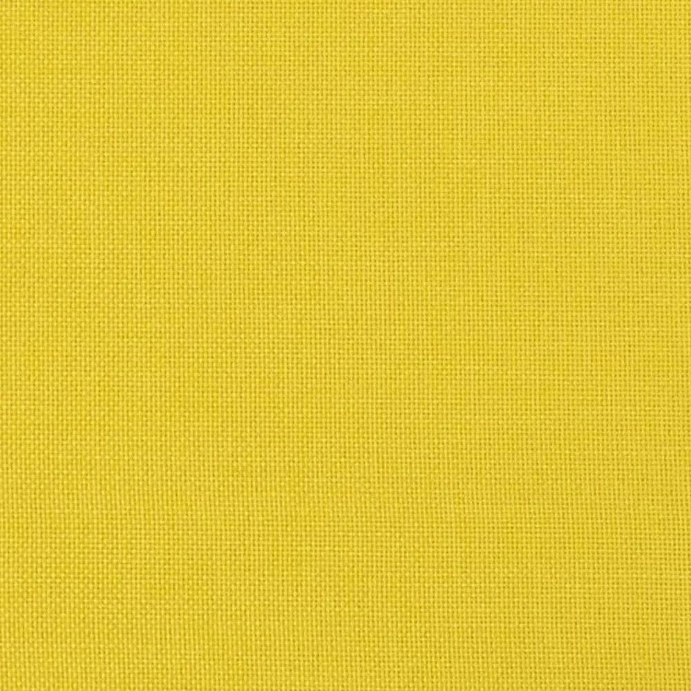 Petromila Rozkládací pohovka s područkami světle žlutá textil