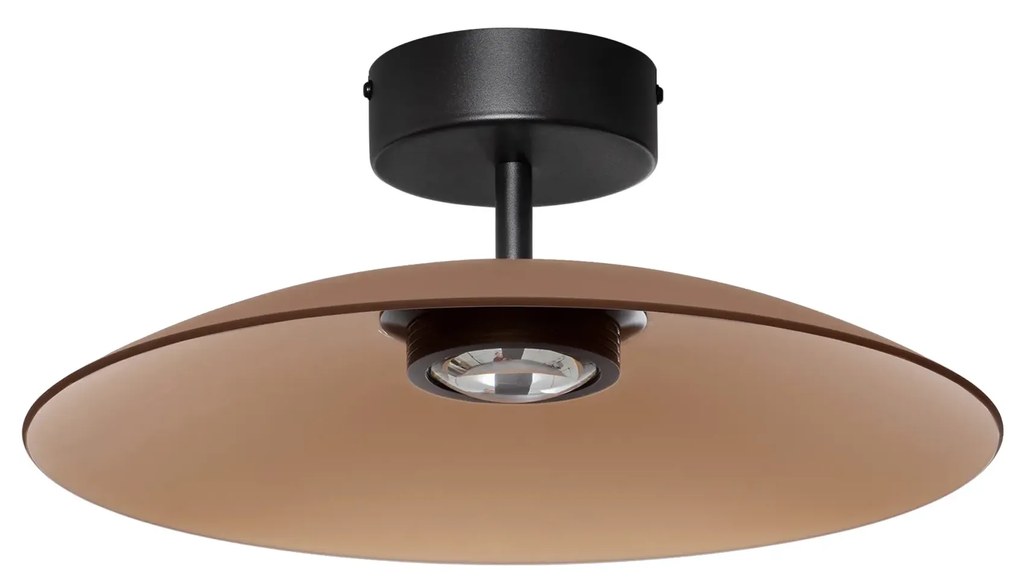 LED černo-moce hnědé designové stropní svítidlo Polifemo