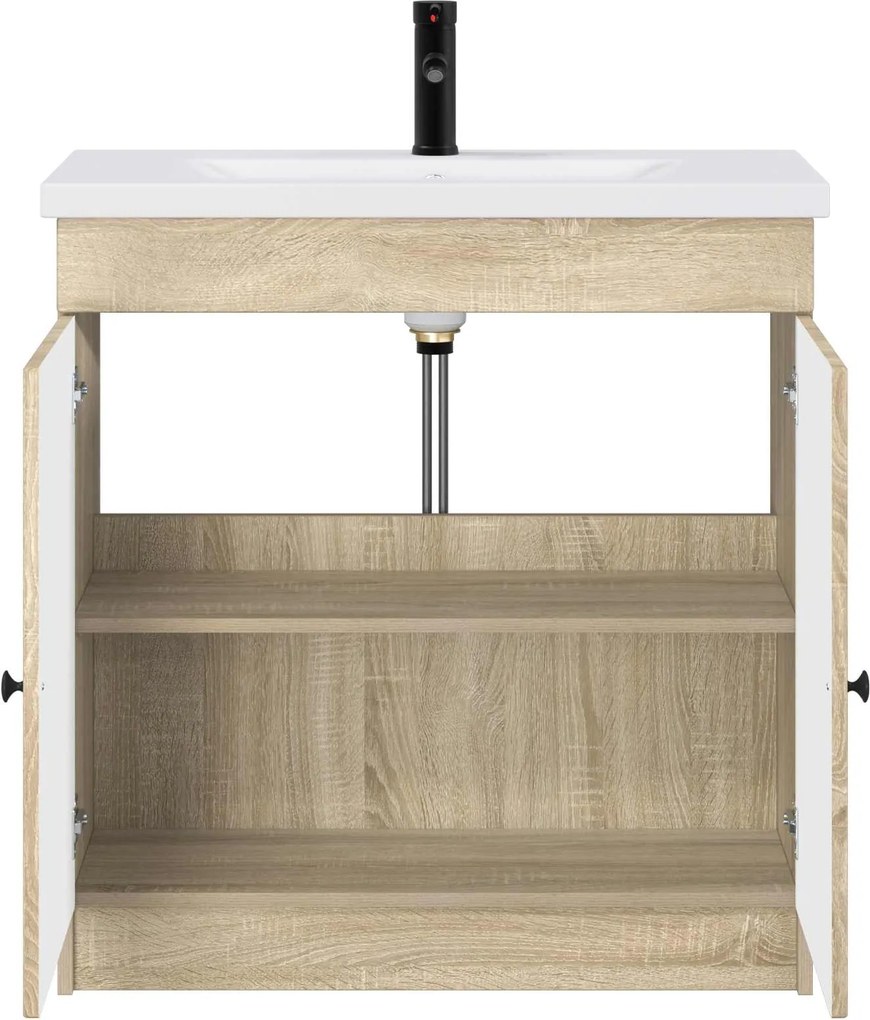 Sada koupelnového nábytku Dub sonoma 56 x 37,5 x 81 cm 3404126