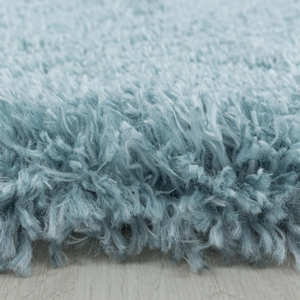 Ayyildiz, Kusový koberec Fluffy Shaggy 3500 blue, 200x290, modrá, ložnice