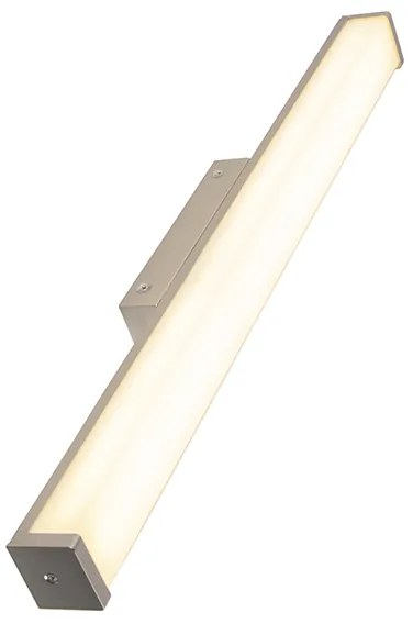 Moderní nástěnná lampa do koupelny ocel 62 cm IP44 - Cascada