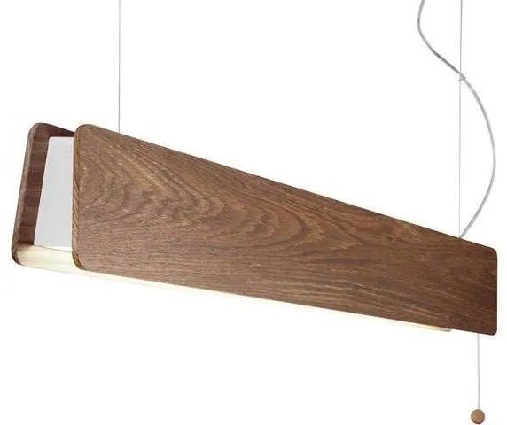 Závěsné dřevěné osvětlení OSLO LED, 16W, teplá bílá, tmavé dřevo Nowodvorski OSLO LED 9315