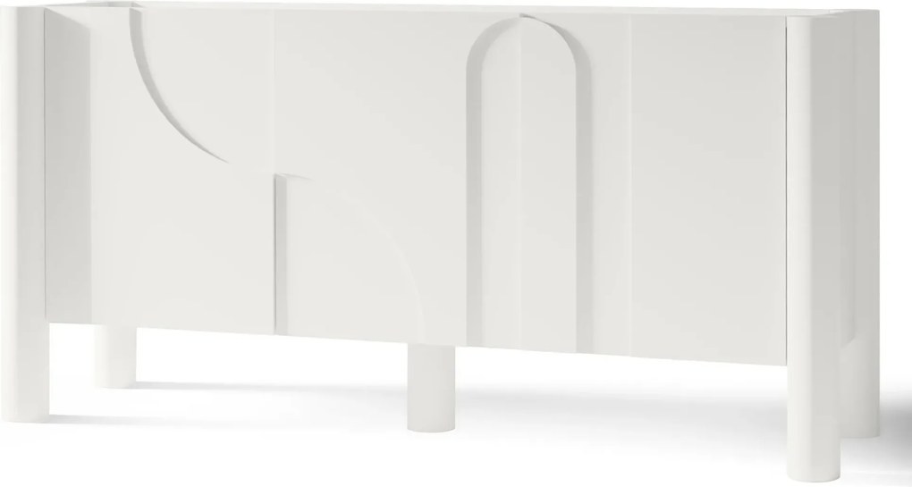 Designová komoda Lunaria 160 cm bílá