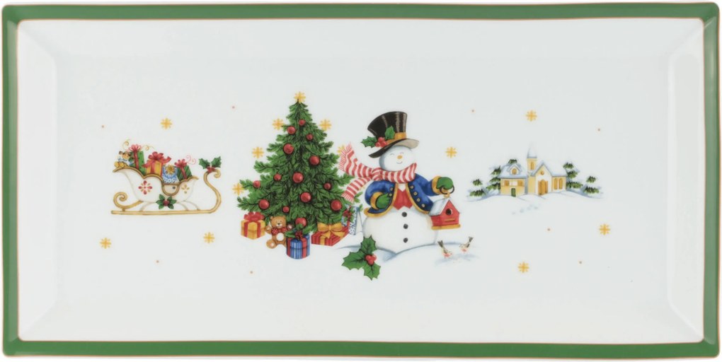 XXXLutz SERVÍROVACÍ PODNOS, keramika, 18/36 cm X-Mas - Sváteční nádobí - 005653017802