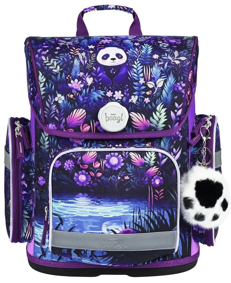 BAAGL Školní aktovka Ergo Jungle Panda