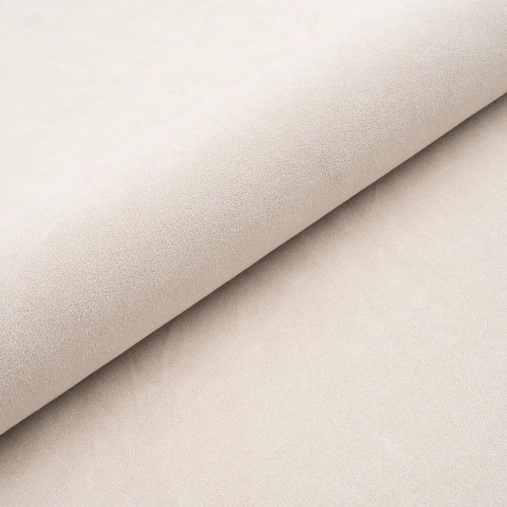 Krémová čalouněná dvoulůžková postel s úložným prostorem s roštem 180x200 cm Mija – Maison de Rêve