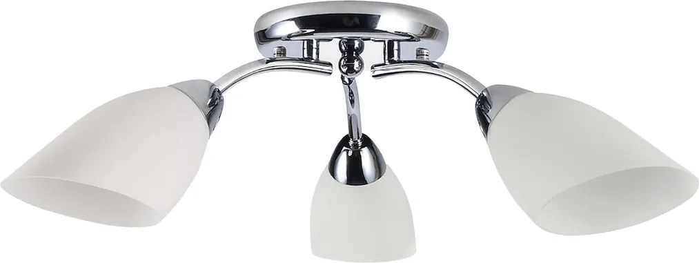 Stropní svítidlo Portos, 3x bílé plastové stínítko, ch