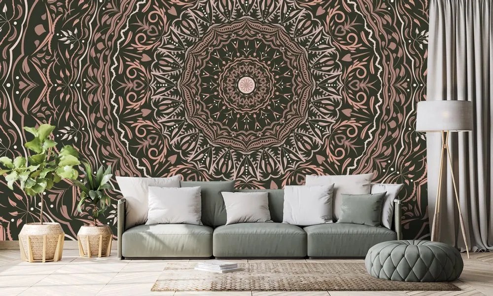 Samolepící tapeta Mandala ve vintage stylu - 300x200 cm