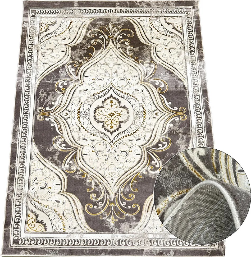 BE Koberec Opera 8081 BEIGE - béžový obdélníkový Rozměr: 60x100 cm