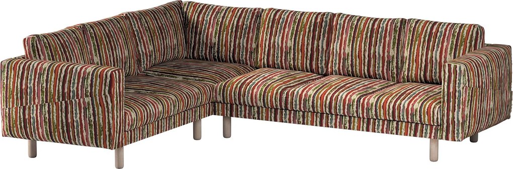 Potah na pohovku IKEA Norsborg rohová 5-místná barva vícebarevná látka pletený vzor, vzorované