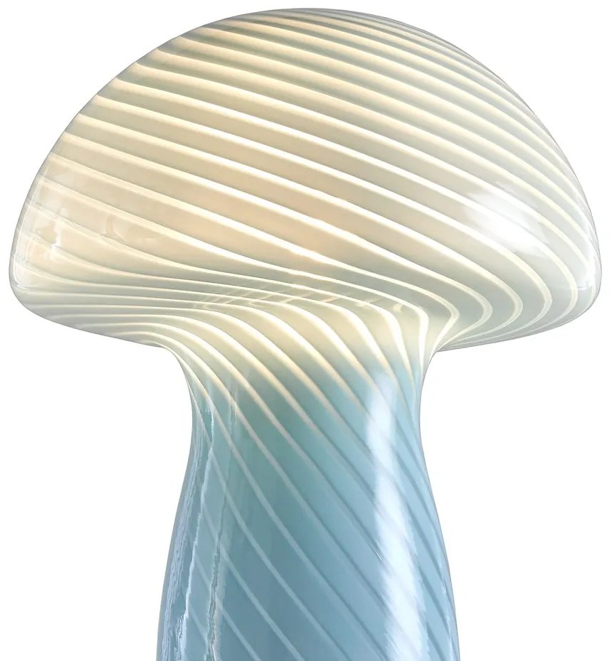 FUNGI TOWN Mini stolní lampa - sv. modrá