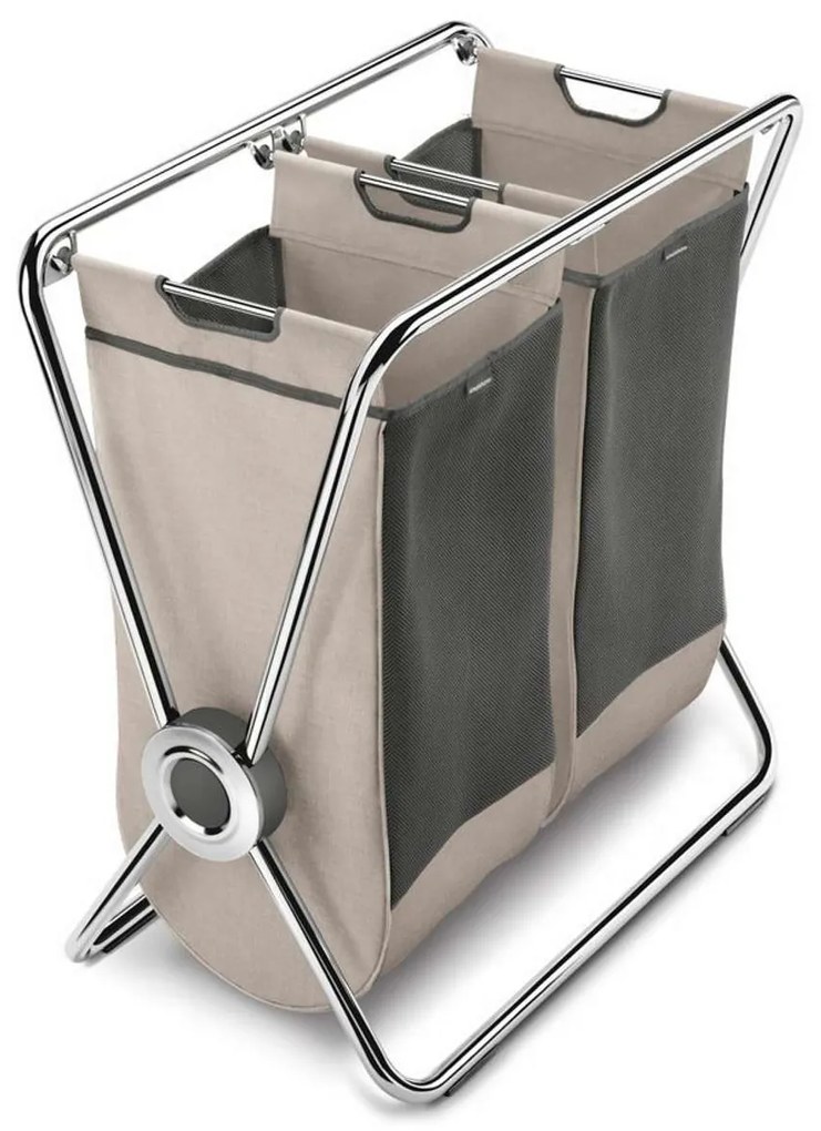 Simplehuman - Koš na prádlo, 75x42x74 cm, hnědá/ocel LT1009